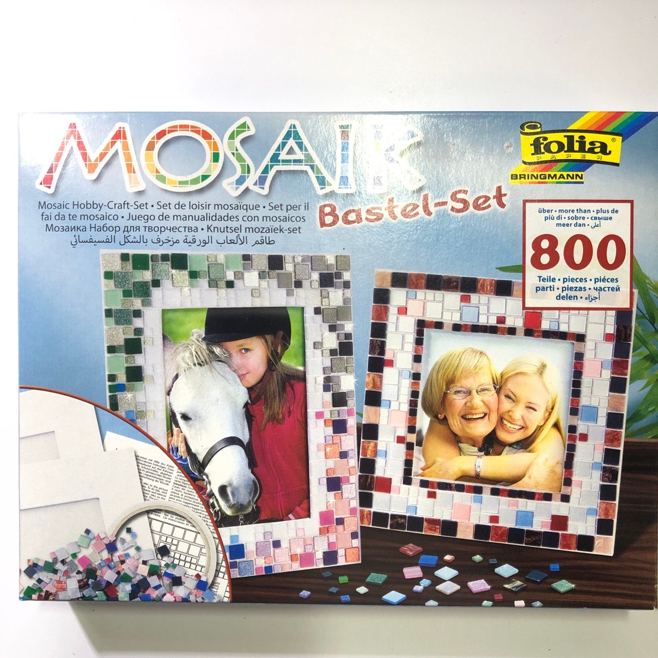 Купить Набор мозаики Folia Mosaic-Kit 800 шт 2 рамки, скотч, схема